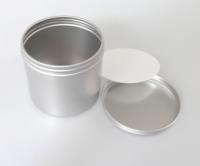 China 250ml 76*70 Silver Threaded Aluminum Can Flower Tea Tea Canister Snack Candy Beans Sealed Metal Storage Jar for sale