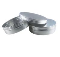 China 300ml 135*38 Silver Round Threaded Aluminum Box Tea Biscuit Snacks Sealed Packaging Box for sale