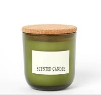 China 8oz Wholesale Unique Round Bottom Shape Matte Milky Luxury Glass Candle Jars With Cork Lids for sale