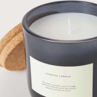 China 8oz Wholesale Unique Round Bottom Shape Matte Milky Luxury Glass Candle Jars With Cork Lids for sale