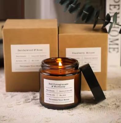 China 100ml 150ml 200ml Empty Glass Candle Jars for sale