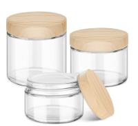 China 5g 10g 15g 30g 50g 80g 100g 200g Glass Cosmetic Jars with Smooth Surface and Various Volumes for sale