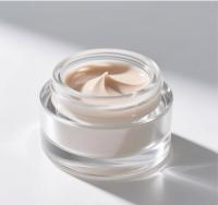 China Glass Custom Cosmetic Jars You Can Print Your Own Logo Ideal for Skincare Creams Lotions and Beauty Packaging Solutions for sale