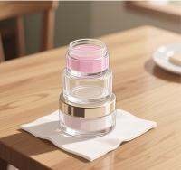 China Leakproof Glass Cosmetic Jars Ecofriendly Reusable Glass Cosmetic Jars Custom Logo Printing Option Suitable for Skincare for sale