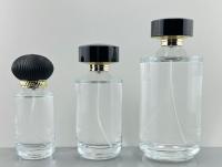 China Refined Glass Perfume Bottle made for high end fragrance presentation with thick glass walls and precision cap fitting for sale