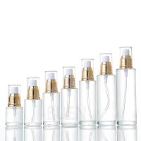 China Customizable Clear Glass Cosmetic Jars Empty Foundation Glass Bottle 120ml for sale
