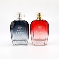 China Strong Sealing Glass Personalized Perfume Bottle Crimp Neck Red Gradient Spray Color for sale