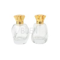 China 360 Degree Rotation Portable Perfume Bottle With Golden Plastic Cover Bayonet for sale