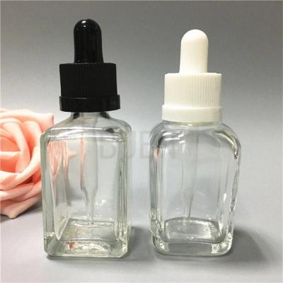 China Recyclable Glass Dropper Bottle Transprent Clear Small 18mm Neck for sale