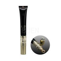 China Vibration Empty Plastic Tubes Eye Cream With Metal Applicator for sale
