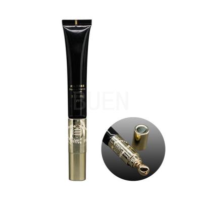 China Vibration Empty Plastic Tubes Eye Cream With Metal Applicator for sale