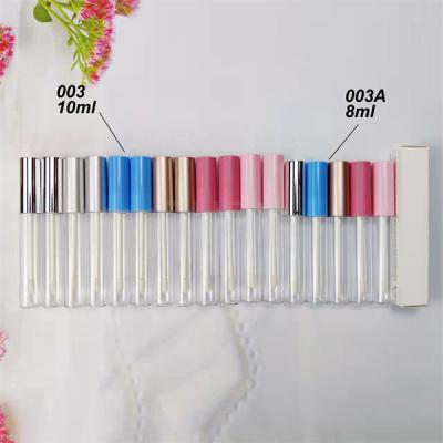 China Vegan Cruelty Free Clear Lip Gloss Tube UV Coating Seamless 10ml for sale