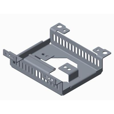 China Grey Powder Coating Metal Stamping Bending Parts Laser Cutting Parts for sale