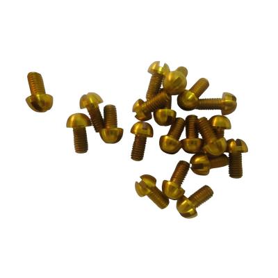 China Hardware Cnc Machining Brass Screw Parts / Brass Turning Parts And Fasteners for sale