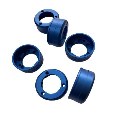 China Customized Aluminum CNC Turning Parts with Blue Oxidation for High Precision Machined Components for sale