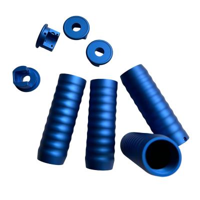 China Durable Blue Oxidation CNC Turning Parts with High Precision CNC Turning Services for sale
