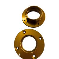 China Customized Size Aluminum CNC Turning Parts with Gold Oxidation Surface Treatment and 7-35 Days Lead Time at Factory Price for sale