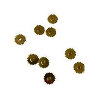 China High Precision Aluminum CNC Spare Parts with Gold Oxidation Surface Treatment and Customized Sizes for sale