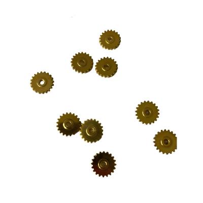 China High Precision Aluminum CNC Spare Parts with Gold Oxidation Surface Treatment and Customized Sizes for sale