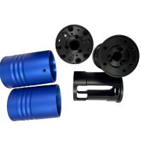 China Customized CNC Turning Parts with Blue Surface Treatment Aluminum Precision Machined Components with +/-0.002~0.005mm Tolerance for sale