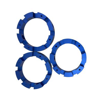 China Customized CNC Turning Milling Parts with Blue Oxidation Surface Finish and ±0.002~0.005mm Tolerance ISO9001 Certified Precision Machined Components for sale
