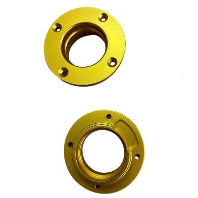 China Gold Oxidation Surface Finish CNC Turning Parts with High Tolerance and ISO9001 Certification for sale