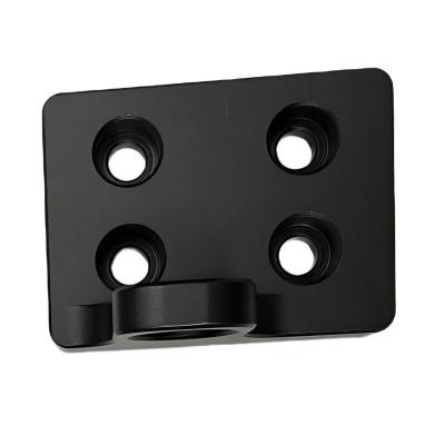 China Precision Aluminum CNC Milled Components with Black Oxidation Surface Finish for sale
