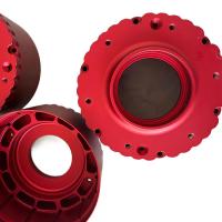 China Precision CNC Turning Parts with Red Oxidation Surface Finish and ±0.002~0.005mm Tolerance ISO9001 Certified for sale