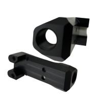 China Precision CNC Machined Aluminum Sensor Mount Bracket with Black Oxidation Surface Finish and ±0.002~0.005mm Tolerance ISO9001 Certified for sale