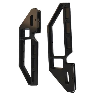 China Front Panel CNC Machining Parts with Black Oxidation Surface Finish and ±0.002~0.005mm Tolerance for Automotive Components for sale