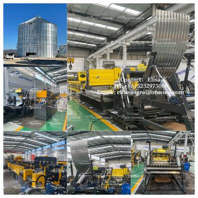 China Silo side wall production line | silo wall making machine | silo corrugated plate machine for sale