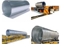 China corrugated steel culvert pipe machine for sale