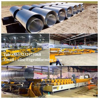 China corrugated galvanized pipe | corrugated steel tube | Corrugated steel drainage pipe for sale
