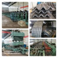 China Corrugated Steel Roll Forming Machine, Drainage Culvert Pipe machine, Metal corrugated culvert pipe machine for sale