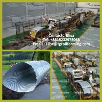 China Drainage Culvert Pipe production line, Assembled corrugated steel pipe machine, Long span culvert plate machine for sale