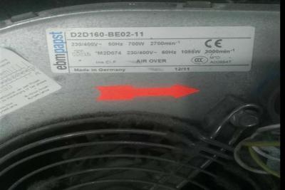 China 700W 2700Rpm AC Centrifugal Fan 64650424 Ebmpapst Fan D2D160-BE02-11 for sale