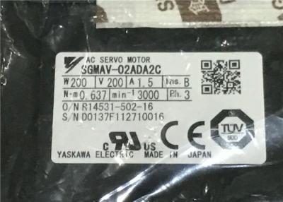 China 200VAC 1.5A PH 3 Compact Servo Motor , Ac Dc Servo Motor Sigma 5 SGMAV-02ADA2C for sale