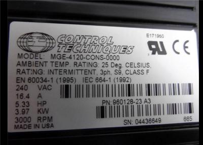 China Emerson  MH Series  Servo Motors-AC Servo manufactured Control  Techniques MGE-4120-CBNS-0000 Servo Motors for sale