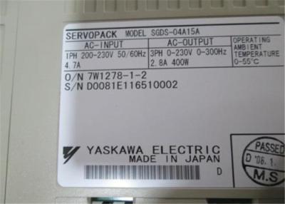 China Yaskawa ServoPack  Industrial Servo Drives SGDS-04A15A  400V   2.8A for sale