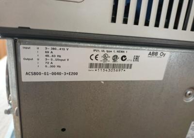 China ABB ACS800-01-0040-3 + E200 Variable Frequency Inverter 40kW IP20 Aluminum Housing Blue for sale