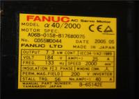 China Industrial Servo Motor FANUC 7.3kW 40Nm  ALPHA 40/2000  A06B-0158-B176 for sale