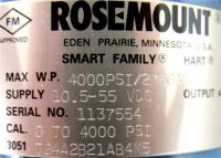 China Rosemount 3051TG In-Line Pressure Transmitter with -14.7 to 4000 psi Range and 4-20 mA HART Communication for sale