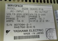 China Yaskawa 50/60hz  2.2KWatt   Input 15.7AMPS  SERVO DRIVE SGDB-30ADD-PY8 for sale