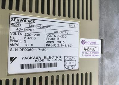 China Yaskawa Electric SERVOPACK AC Input 3 Phase 200-230V Industrial Servo Drives SGDB-30VDY1 for sale