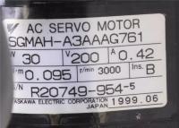 China Industrial Servo Motor Yaskawa SGMAH Series Ins B SERVO MOTOR SGMAH-A3AAAG761 for sale