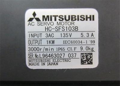 China Medium inertia power motor Mitsubishi Industrial Servo Motor 1.0kw 3000r/min HC-SFS103B for sale