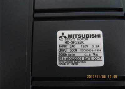 China Mitsubishi HC-SF52BK 3AC 126V 3.2AMP 2000RPM 0.5KW Industrial Servo Motor HC SERIES for sale