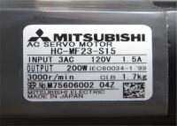 China Mitsubishi  200W KEY  Industrial Servo Motor HC SERIES HC-MF23-S15 for sale