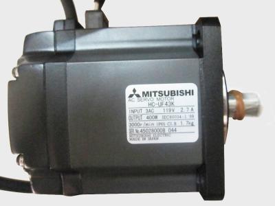 China Mitsubishi 400W Industrial AC Servo Motor HC-UF43K Rated speed 3000rpm NEW for sale
