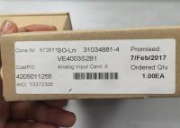 China EMERSON DELTAV Analog Input Card VE4003S2B1, 8 Ch, 4-20mA, HART, SERIES 2 NEW for sale